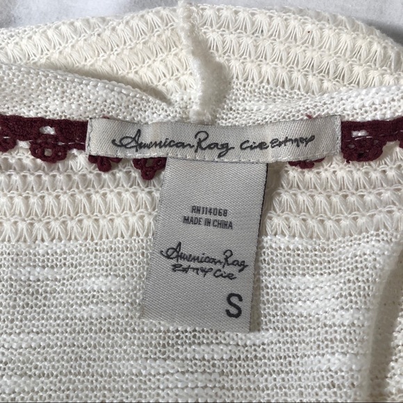 American Rag | Sweaters | American Rag Cie Knit Hoodie Size Small ...